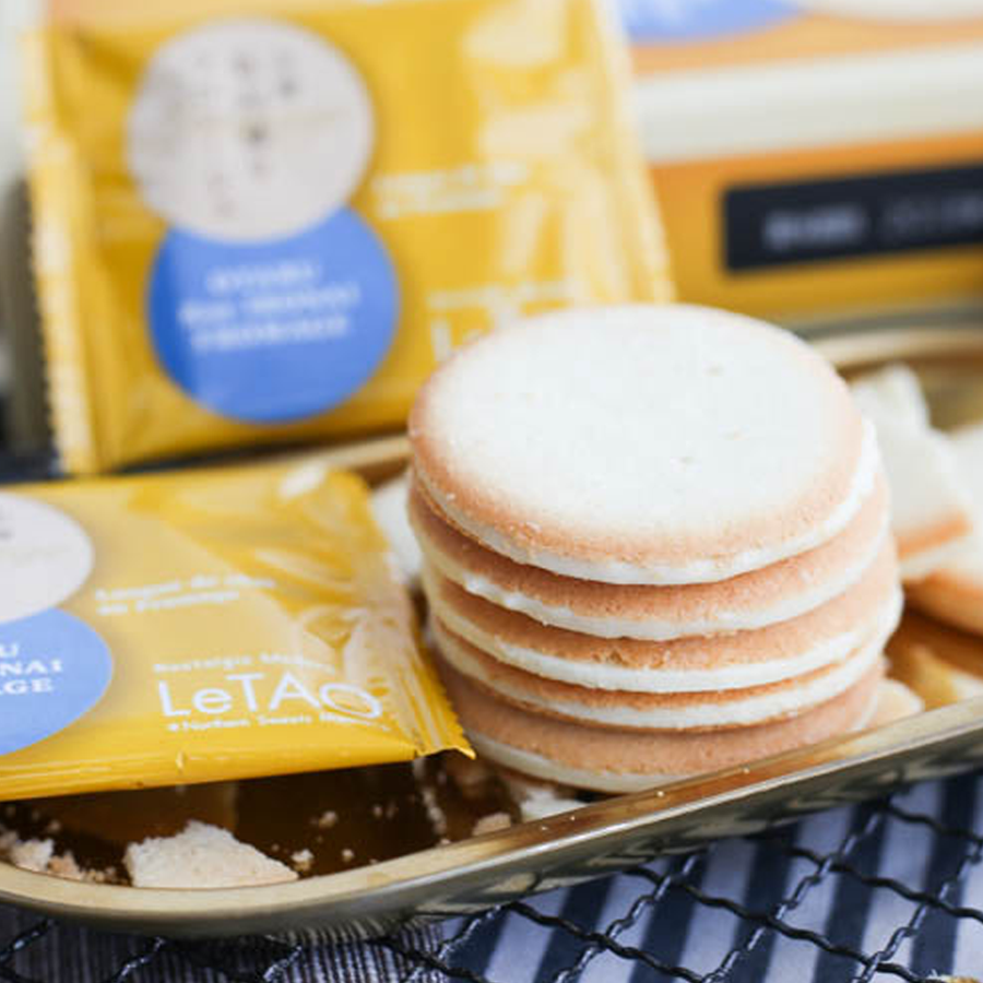 LETAO小樽色内街道芝士夹心曲奇饼干_LETAO休闲零食饼干糕点_豌豆公主
