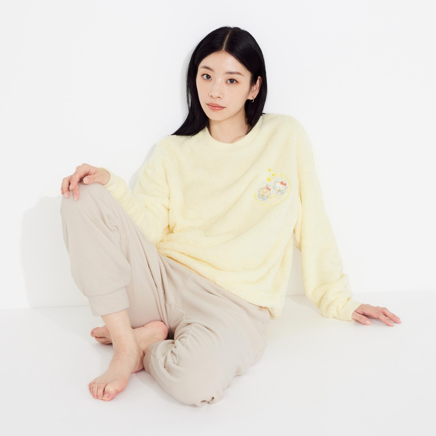 UNIQLOChikawa× Sanrio太空之旅保暖家居服套装_UNIQLO女士内衣睡衣_豌豆公主